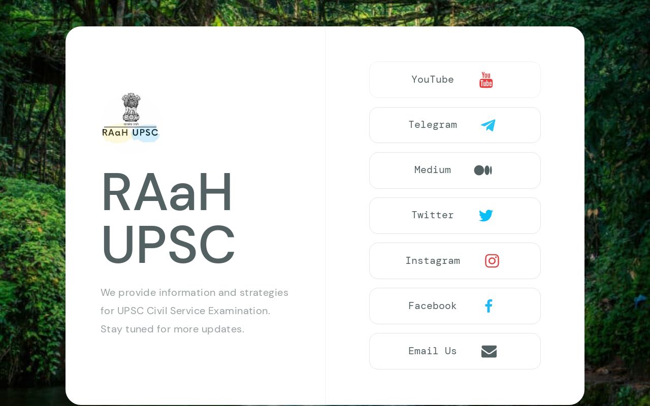 RAaH UPSC